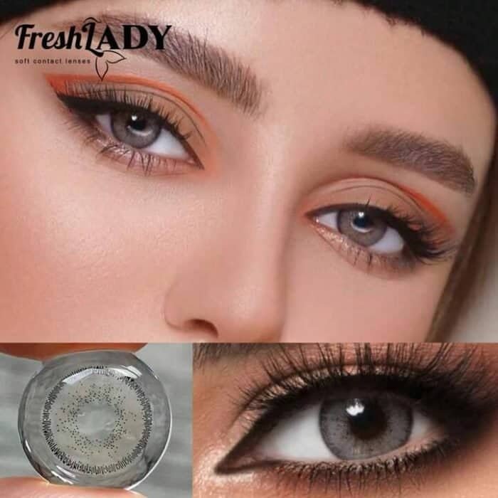 Freshlady Elegant Mist Colored Contact Lenses Grey 1 Year ⋆ Women's Store