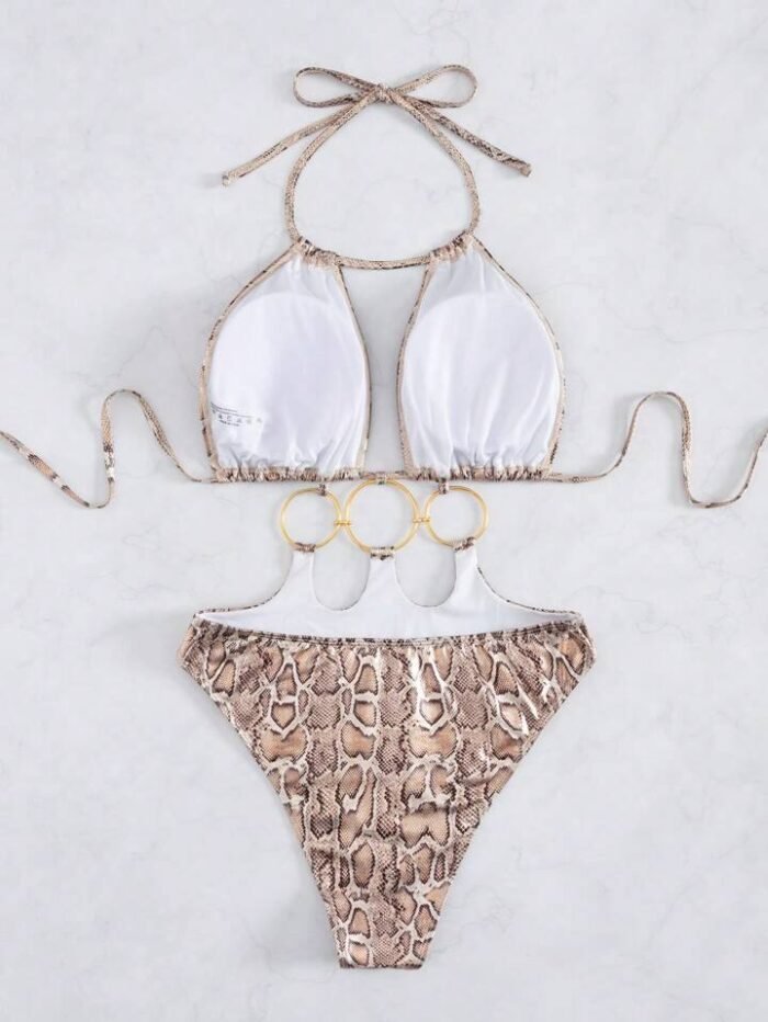 Swim SXY New European & American Women Snake Skin Pattern Special ...